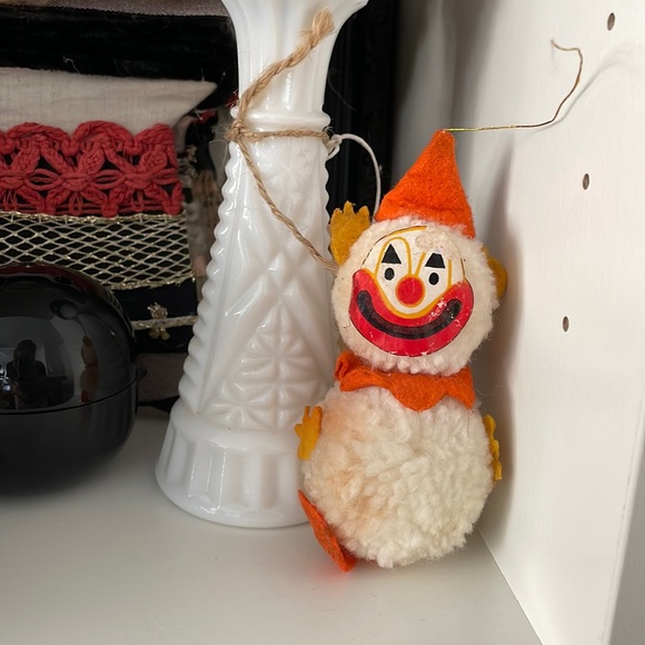 Holiday | Vintage Pom Pom Halloween Circus Clown Ornament | Poshmark